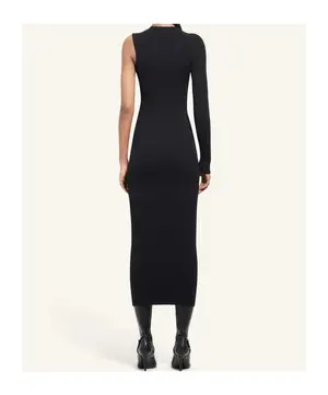 COURREGES Ribbed-knit Maxi Dress