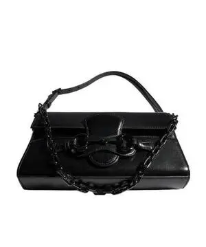 Gucci Horsebit Ristretto Medium Shoulder Bag - Black
