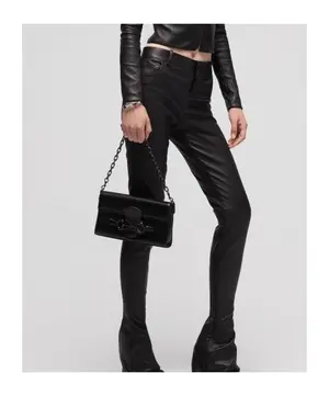 Gucci Horsebit Ristretto Medium Shoulder Bag - Black