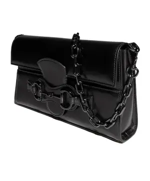 Gucci Horsebit Ristretto Medium Shoulder Bag - Black