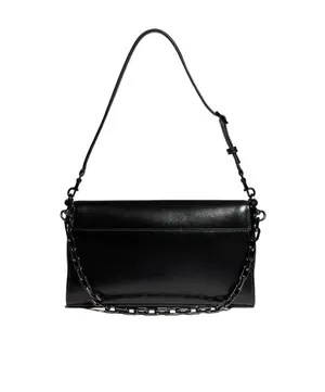 Gucci Horsebit Ristretto Medium Shoulder Bag - Black