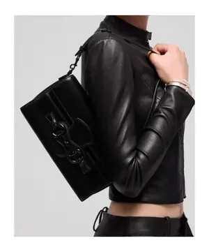 Gucci Horsebit Ristretto Medium Shoulder Bag - Black