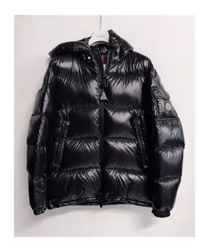 Moncler Cropped Hooded Down Jacket