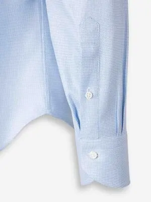 Canali Long Sleeved Textured Shirt