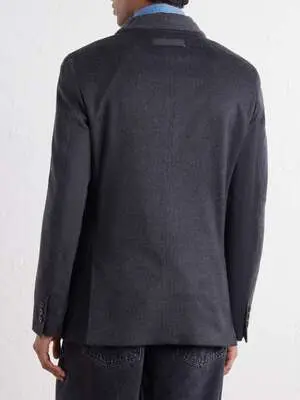 Zegna Oasi Cashmere Zip-up Blazer