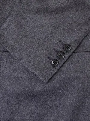 Zegna Oasi Cashmere-felt Blazer With Detachable Knitted Liner