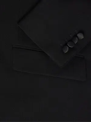 FAVOURBROOK Grosgrain-trimmed Double-breasted Wool Tuxedo Jacket