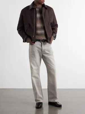FRIZMWORKS Striped Bouclé Sweater - Brown