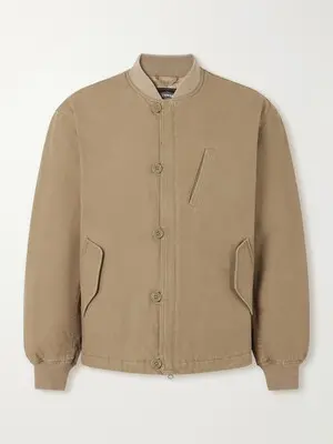 FRIZMWORKS Jungle Cotton Bomber Jacket - Neutrals