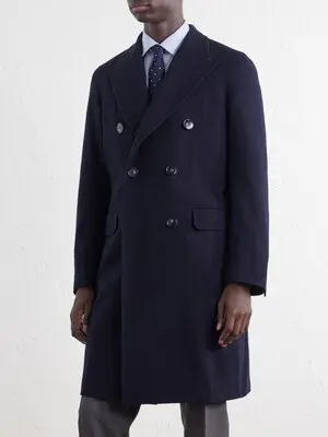 Canali Double-breasted Wool Coat