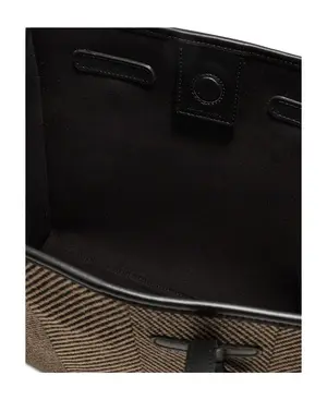 GIANNI CHIARINI Marcella Herringbone Shopping Bag