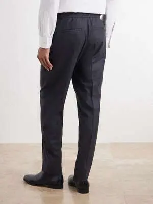 Zegna Straight-leg Wool, Cashmere And Silk-blend Trousers