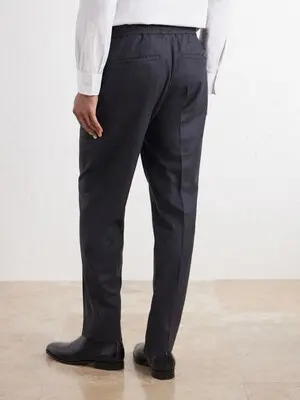 Zegna Straight-leg Wool, Cashmere And Silk-blend Trousers