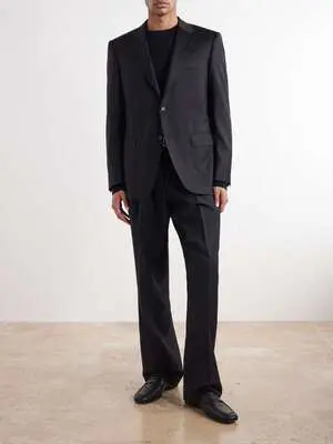 Canali Impeccabile Wool-fresco Suit Jacket