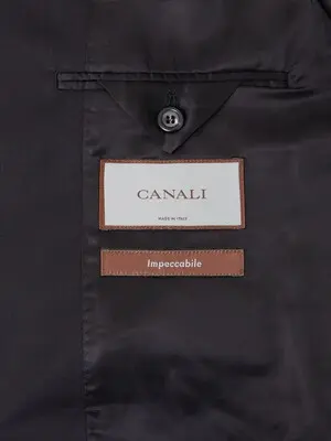 Canali Impeccabile Wool-fresco Suit Jacket