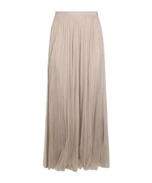 TWINSET Pleated Tulle Maxi Skirt - No