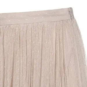 TWINSET Pleated Tulle Maxi Skirt