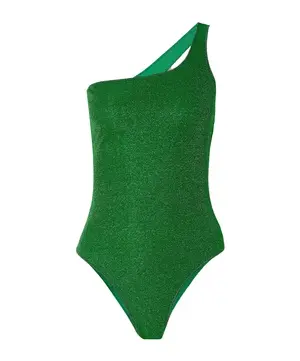 Oseree One-shoulder Swimsuit - Green
