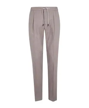 Incotex Pleated Drawstring Trousers - No