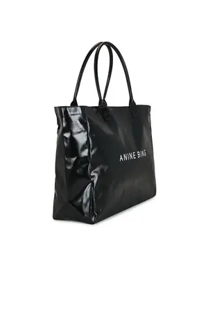ANINE BING Leo Coated Canvas Tote