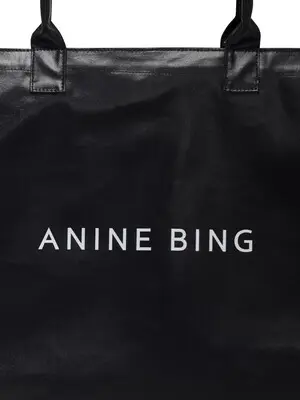 ANINE BING Leo Coated Canvas Tote