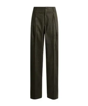 Etro Wool-blend Jacquard Trousers With Pegaso Buttons - No
