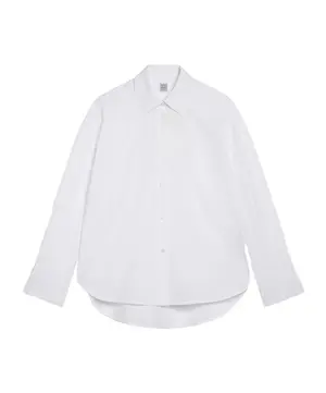 TOTEME Button-up Poplin Shirt - White