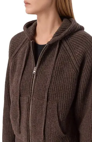 DUNST Hooded Zip-up Cardigan