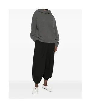RÓHE Hooded Long-sleeved Sweater - Dark Gray