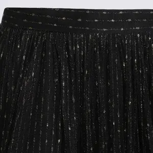 TWINSET Metallicthread Pleated Maxi Skirt