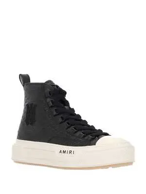 Amiri Python Embossed Ma Court Hi Sneakers