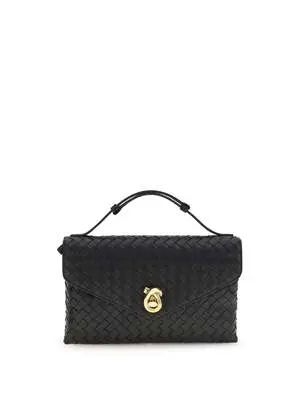 Bottega Veneta Knot Lock Shoulder Bag - Black