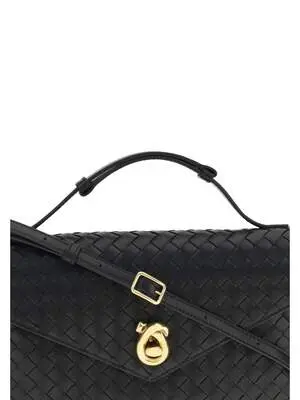 Bottega Veneta Knot Lock Shoulder Bag - Black