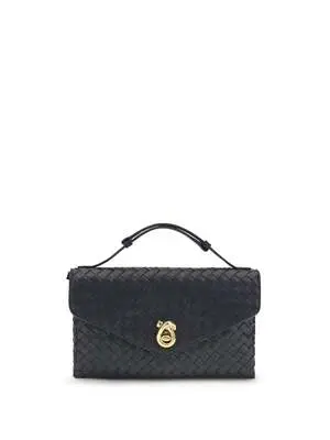 Bottega Veneta Knot Lock Shoulder Bag - Blue