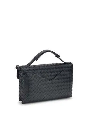 Bottega Veneta Knot Lock Shoulder Bag - Blue