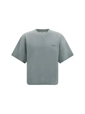 GOLDEN GOOSE Short-sleeve Sweatshirt With Back Print - Green