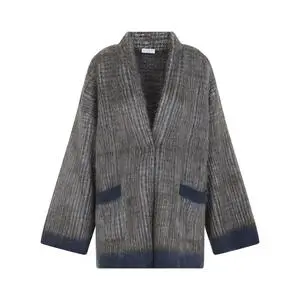 Brunello Cucinelli Galles Jacquard Cardigan - Gray