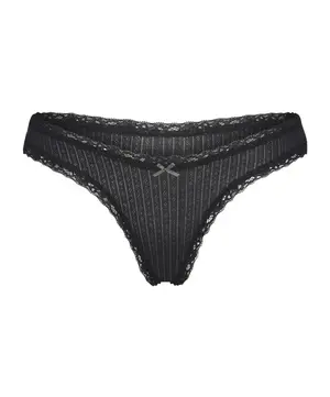 SKIMS Low-rise Thong Underwear - Black