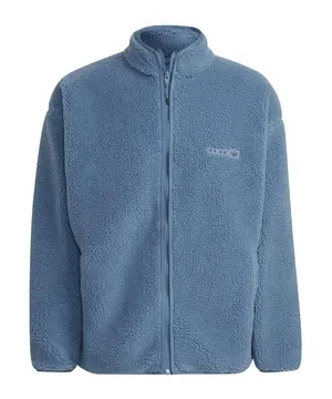 ADIDAS ORIGINALS Standcollar Teddy Fleece Jacket - Blue