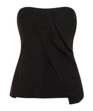 ANINE BING Strapless Blouse - Black