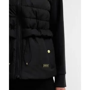 GANNI Collar Mixed Quilted Jacket
