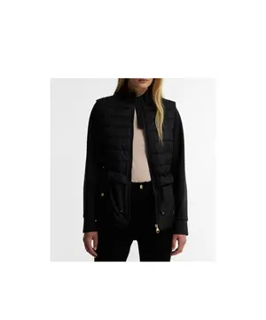 GANNI Collar Mixed Quilted Jacket
