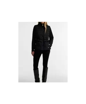 GANNI Collar Mixed Quilted Jacket