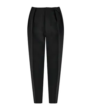 Bottega Veneta Waisted Tapered Trousers - Black