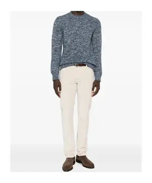 Tagliatore Salen Marl-knit Crew Neck Sweater
