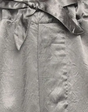 MAISON MARGIELA Solid-colored Satin Trousers