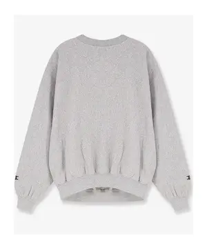 Celine Long-sleeve Sweatshirt - Grey/maroon/white