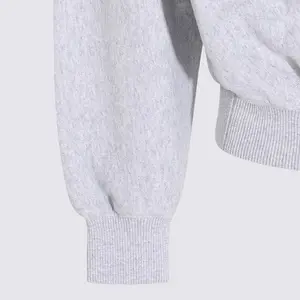 Celine Long-sleeve Sweatshirt - Grey/maroon/white