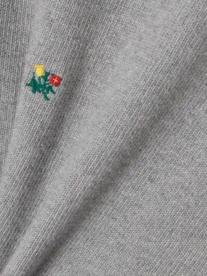 Aimé Leon Dore Crest Embroidered Ribbed Cotton Polo Shirt