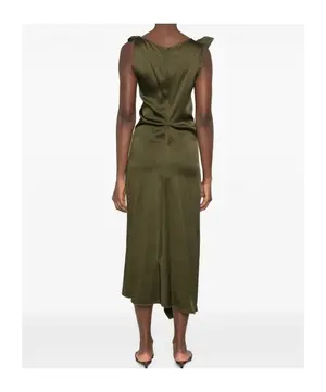 Victoria Beckham Ruffled Asymmetric Dress